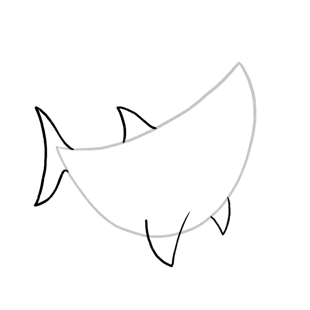 How to draw a shark — DoofyDoodles