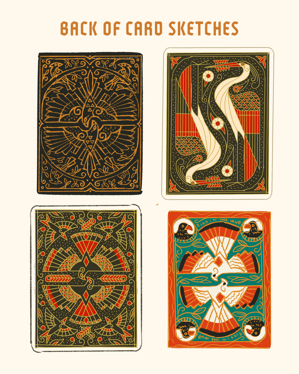 Bird Playing Cards — Erikas Design & Illustration