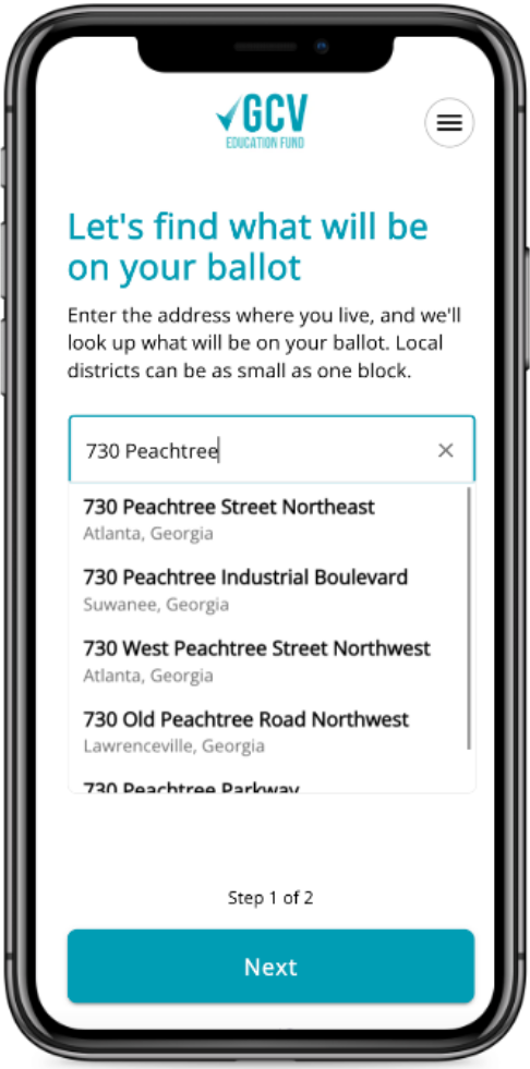 Georgia Conservation Voters Case Study — Ballot Builder – Nonpartisan Voter Guides