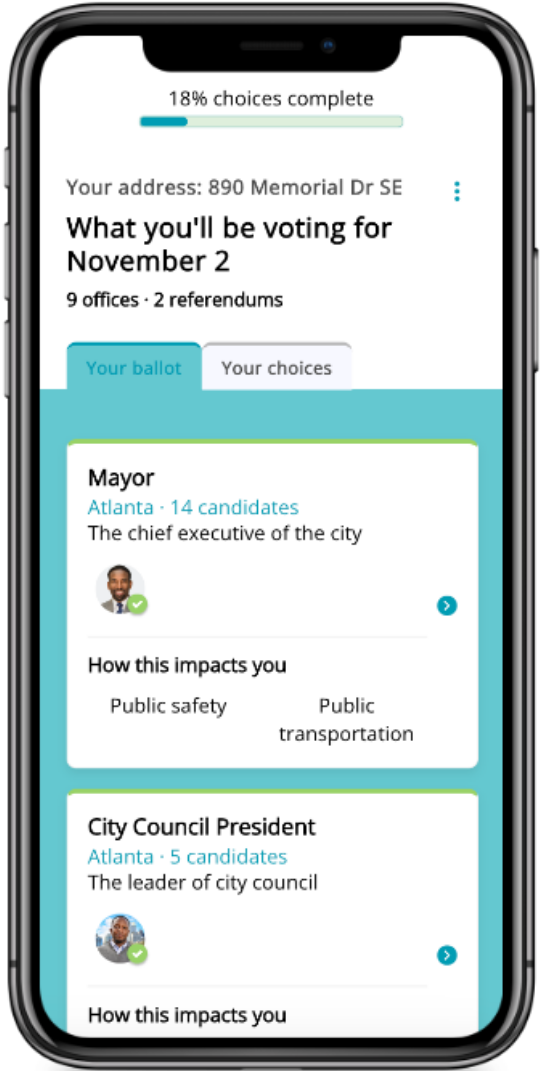 Georgia Conservation Voters Case Study — Ballot Builder – Nonpartisan Voter Guides