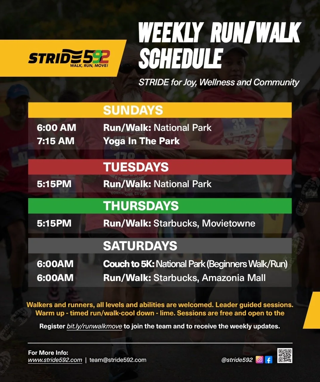 Events Calendar — STRIDE592