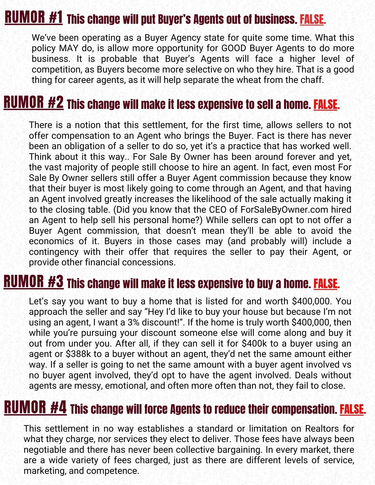 The FACTS about the NAR Settlement and How It Impacts You! — Gorman ...