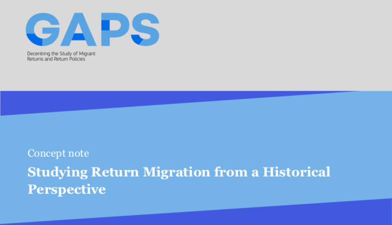 Studying Return Migration from a Historical Perspective - concept note ...