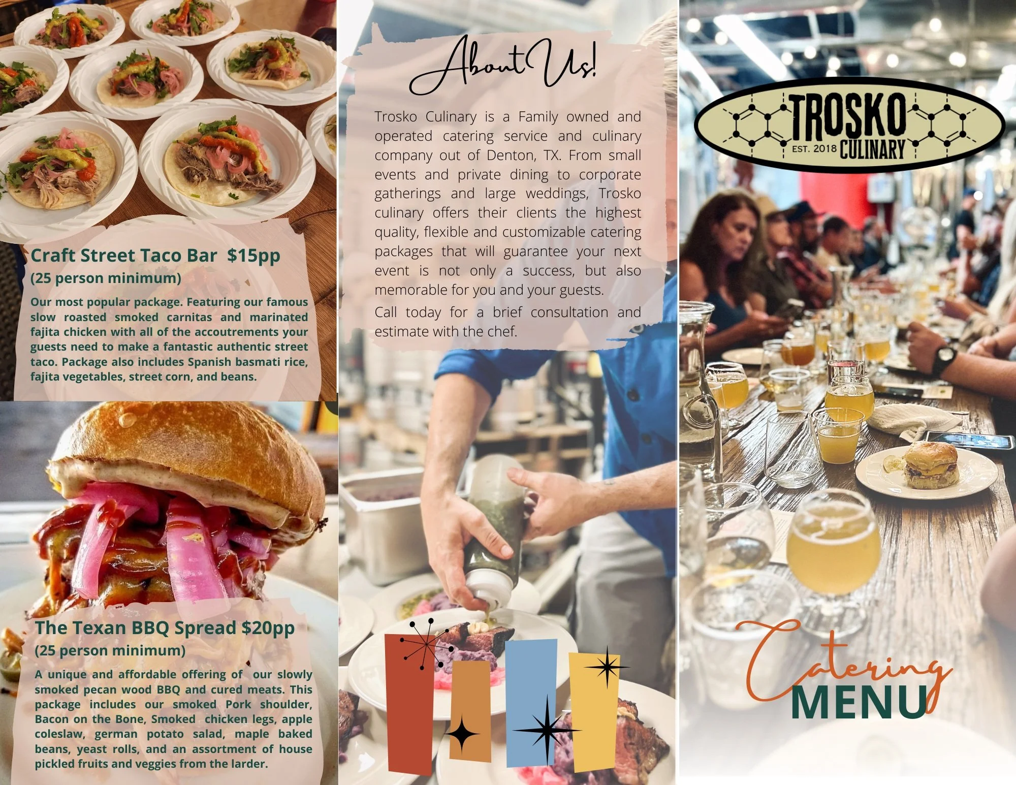 Catering Menu — Trosko Culinary