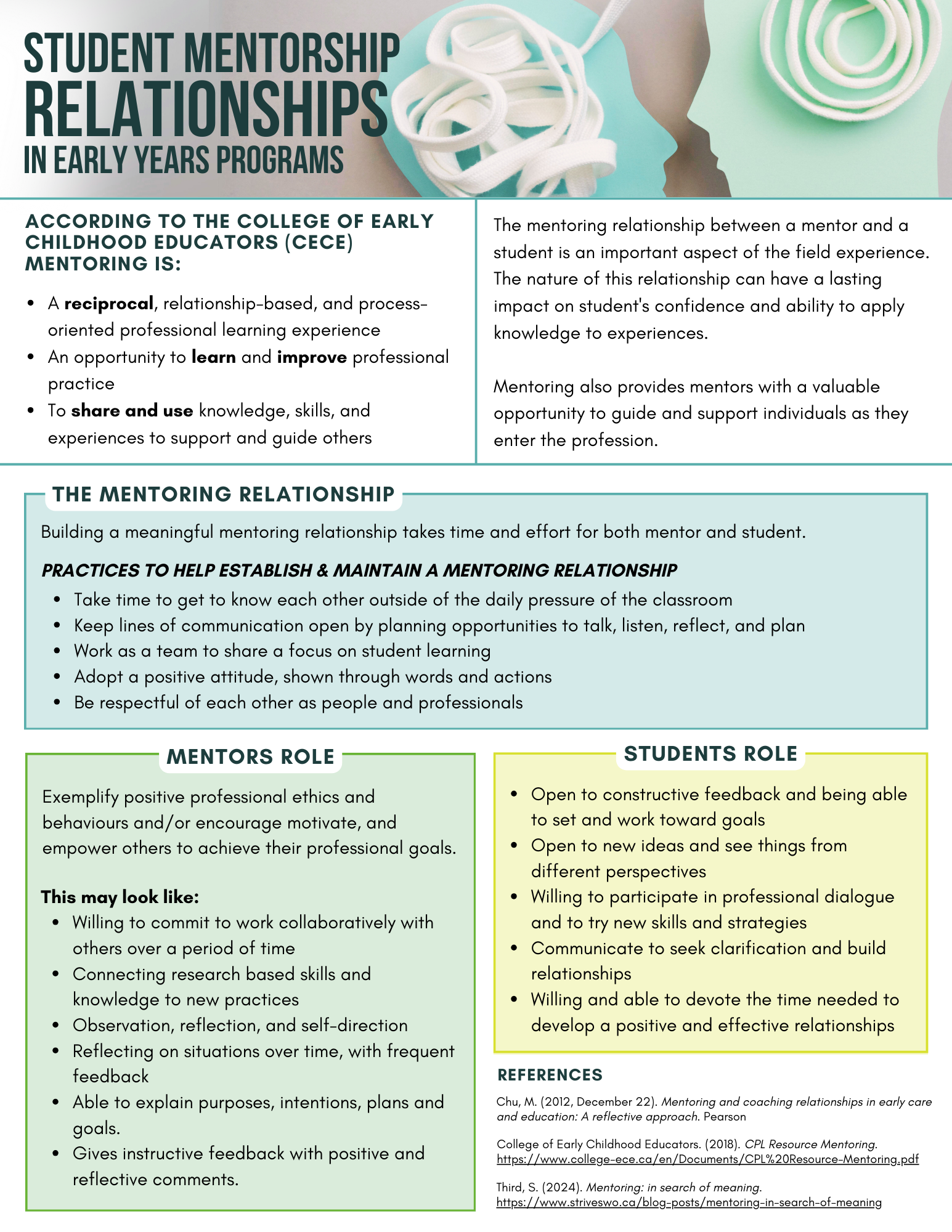 Student Mentorship Relationships in Early Years Programs — Strive