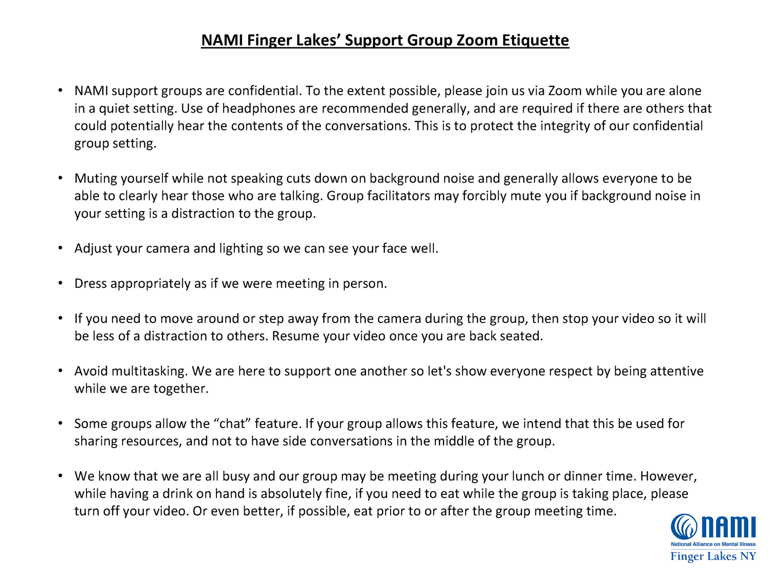 Support Groups — NAMI