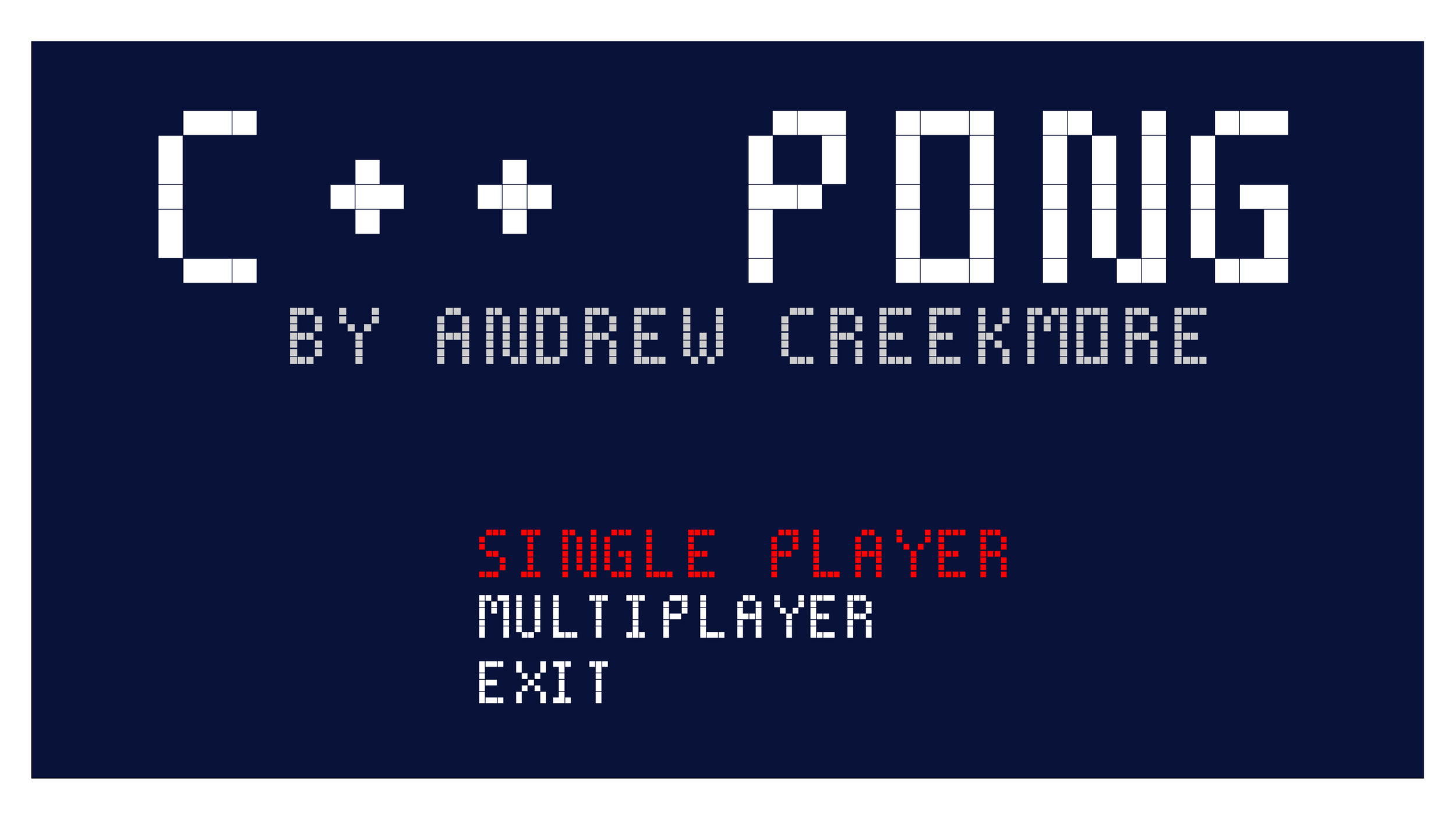 Pong Clone — Andrew Creekmore