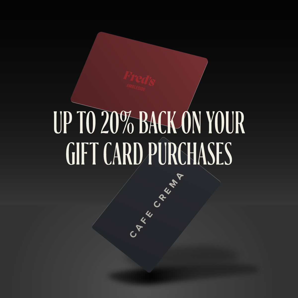 Holiday Gift Card Give Back — Fred's