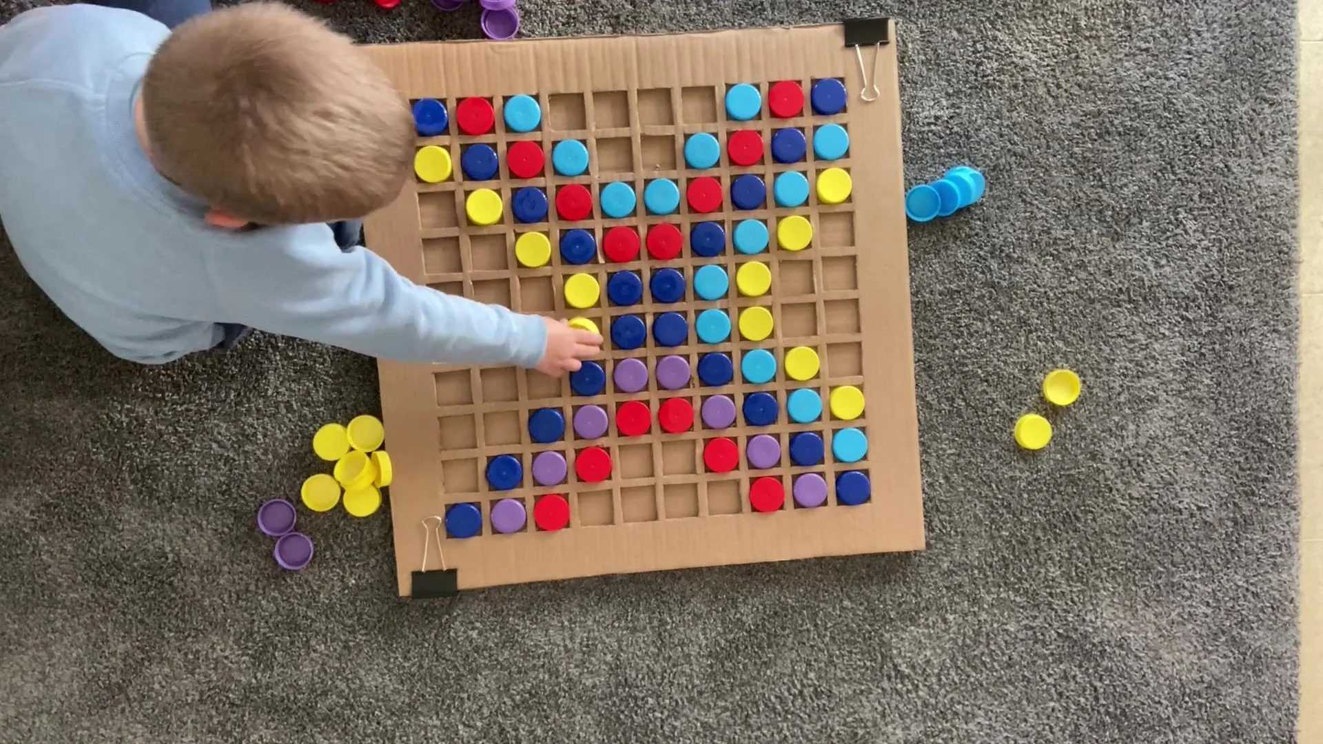 DIY Cardboard Hundreds Board for Maths — Easy Play Ideas for Kids