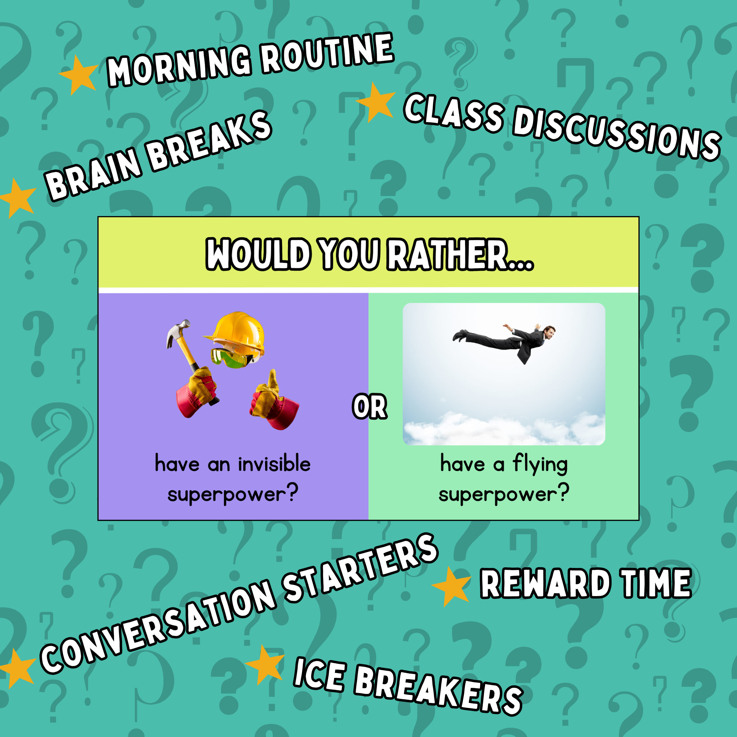 Would you Rather Questions for Discussion and Writing Prompts