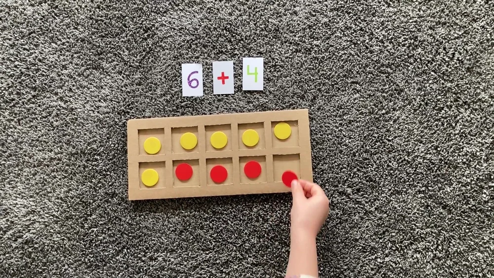 10 Fun Ideas for Using a Maths Tens Frames - Early Maths — Easy Play ...