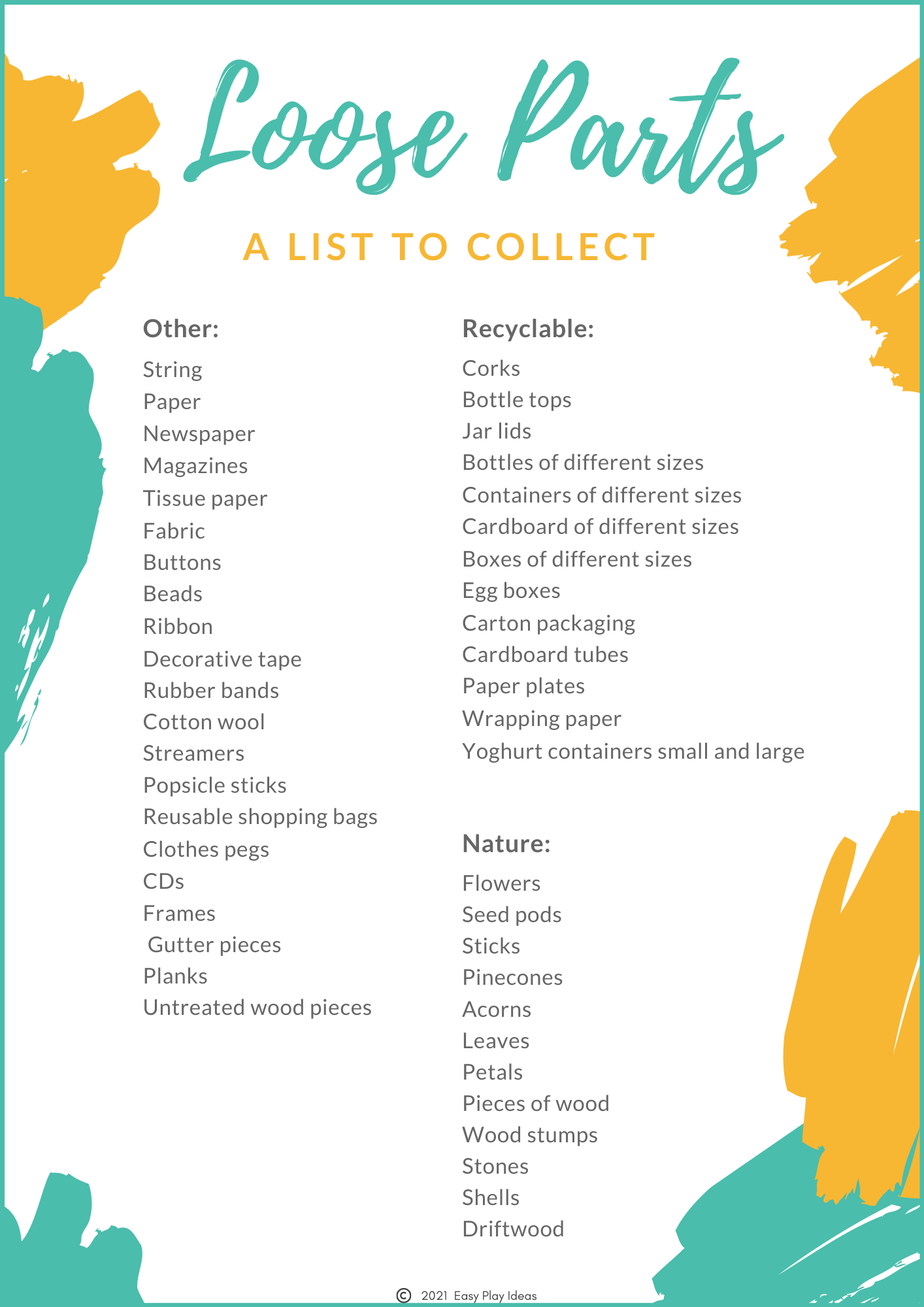 Loose Parts Guide: Introducing open-ended play