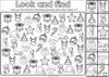 Printable Christmas Look and Find for Kids | Count & Colour
