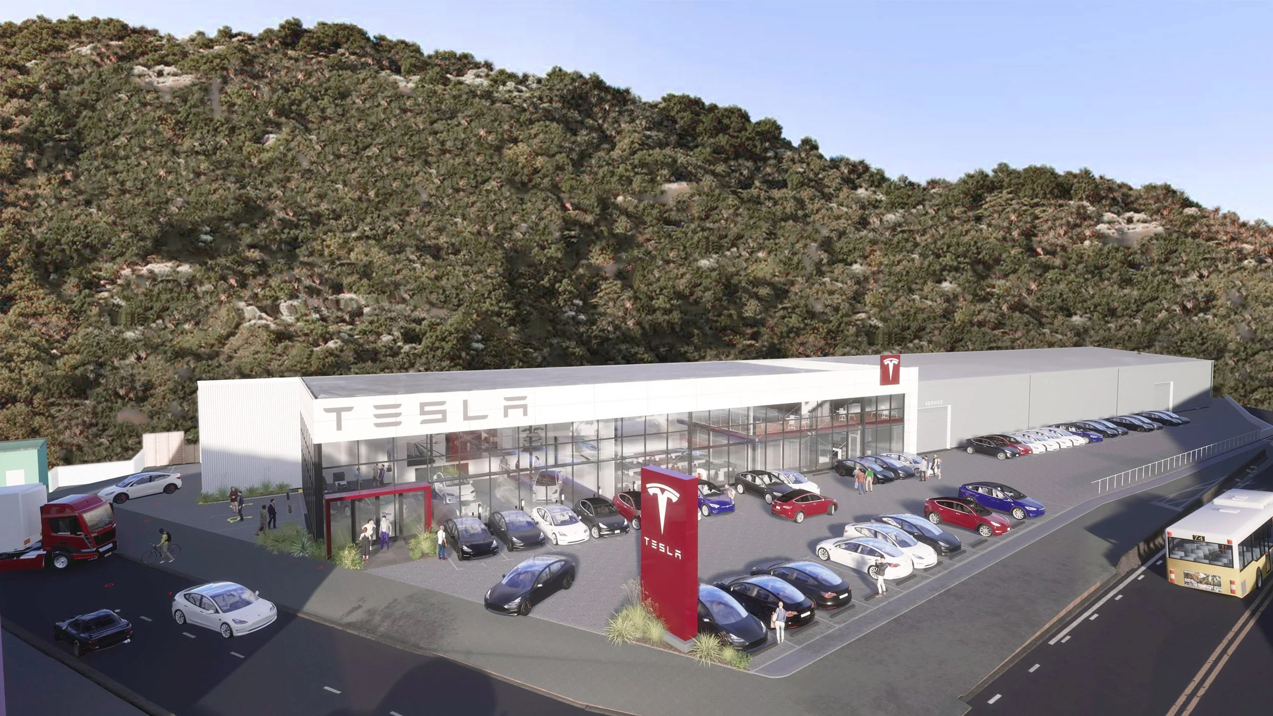 Tesla Showroom — NOVAK+MIDDLETON | Architects