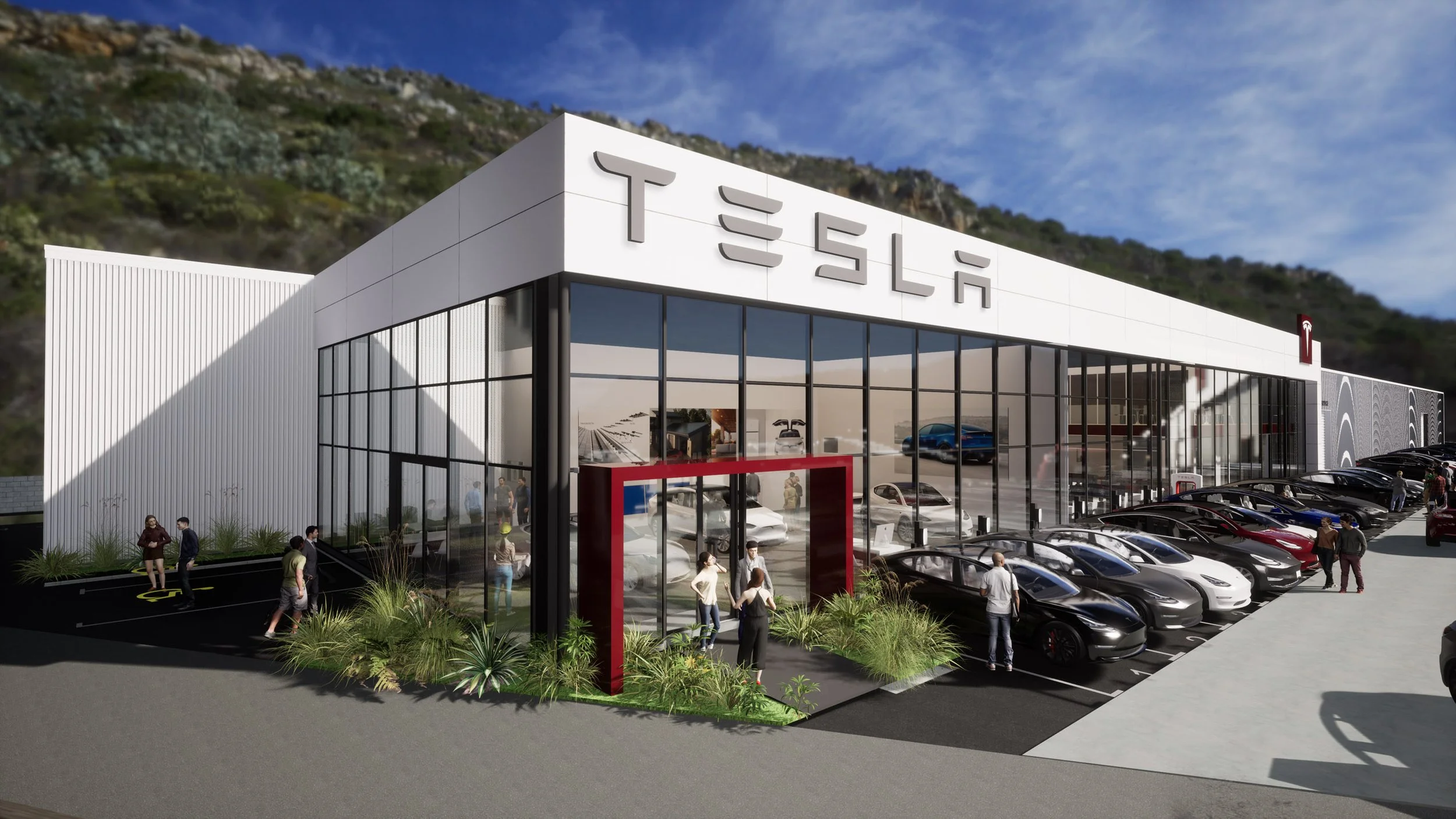 Tesla Showroom — NOVAK+MIDDLETON | Architects