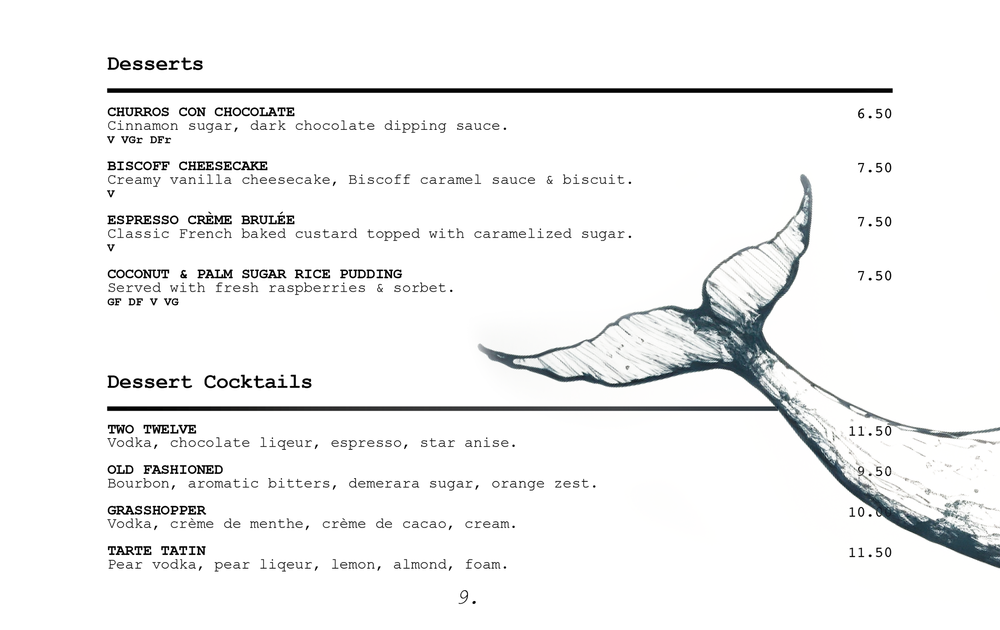 Menu — House Of The Rising Sun