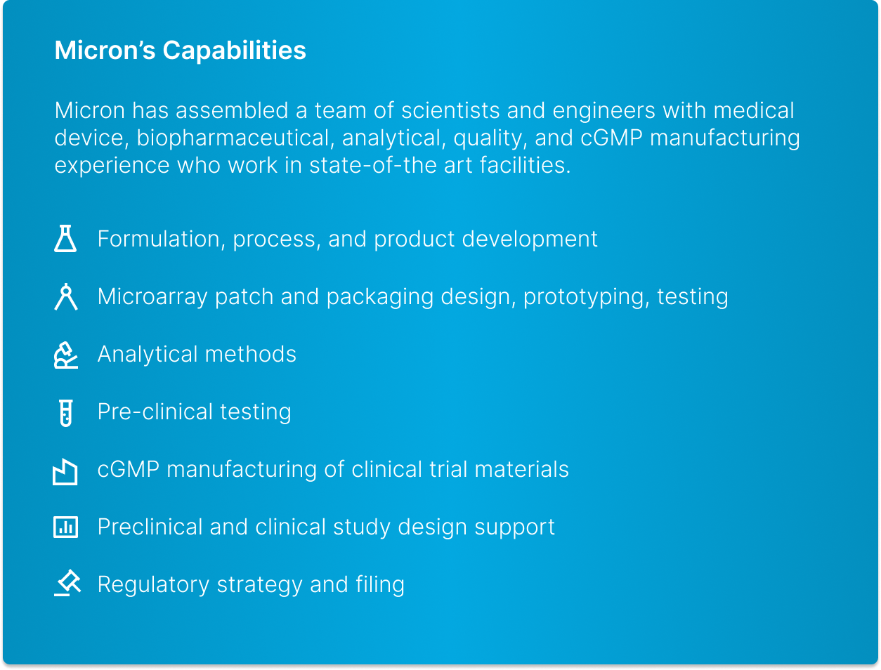 Company — Micron Biomedical