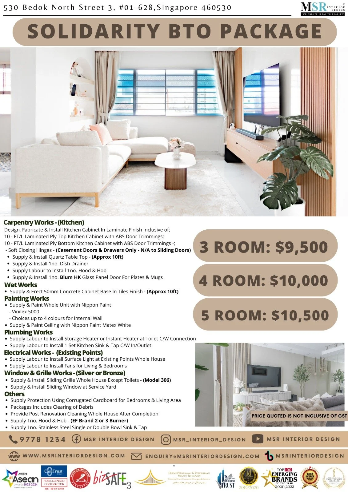Build-to-Order (BTO) package — MSR Interior Design Pte Ltd