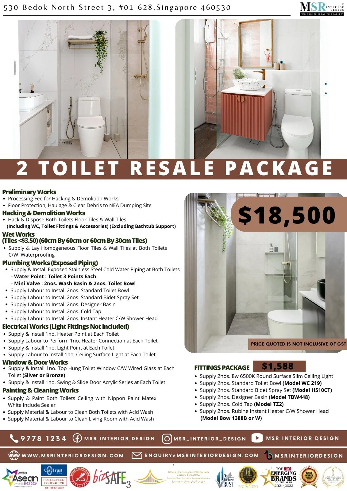 Resale Renovation Package — MSR Interior Design Pte Ltd