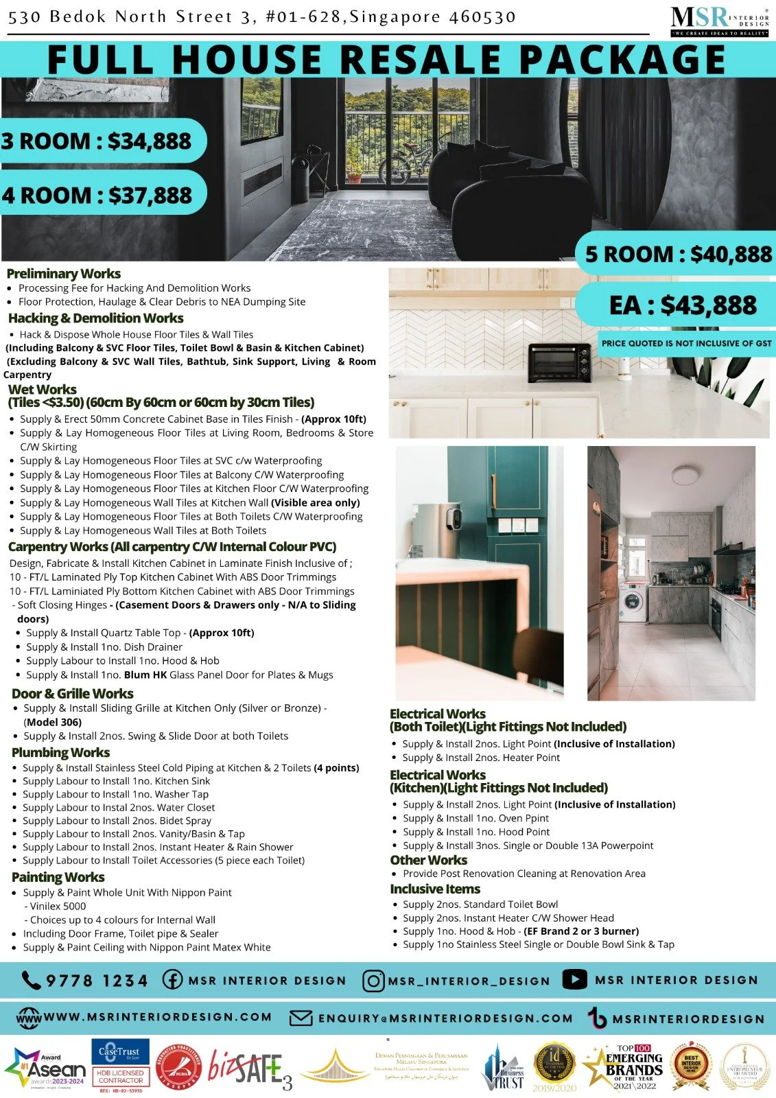 Resale Renovation Package — MSR Interior Design Pte Ltd