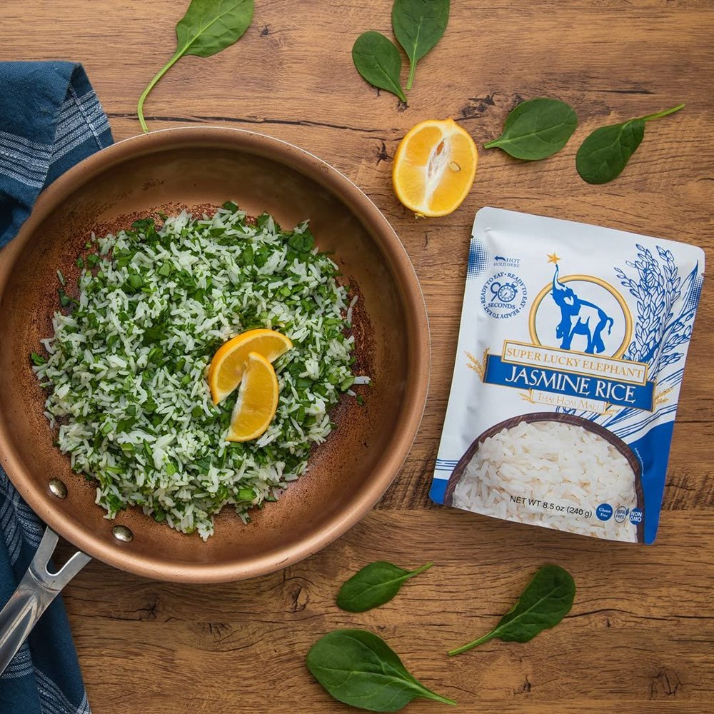 Thai Hom Mali Jasmine Rice - Ready to Eat — Super Lucky Elephant