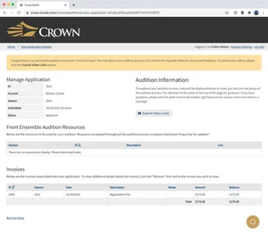 Audition — Carolina Crown