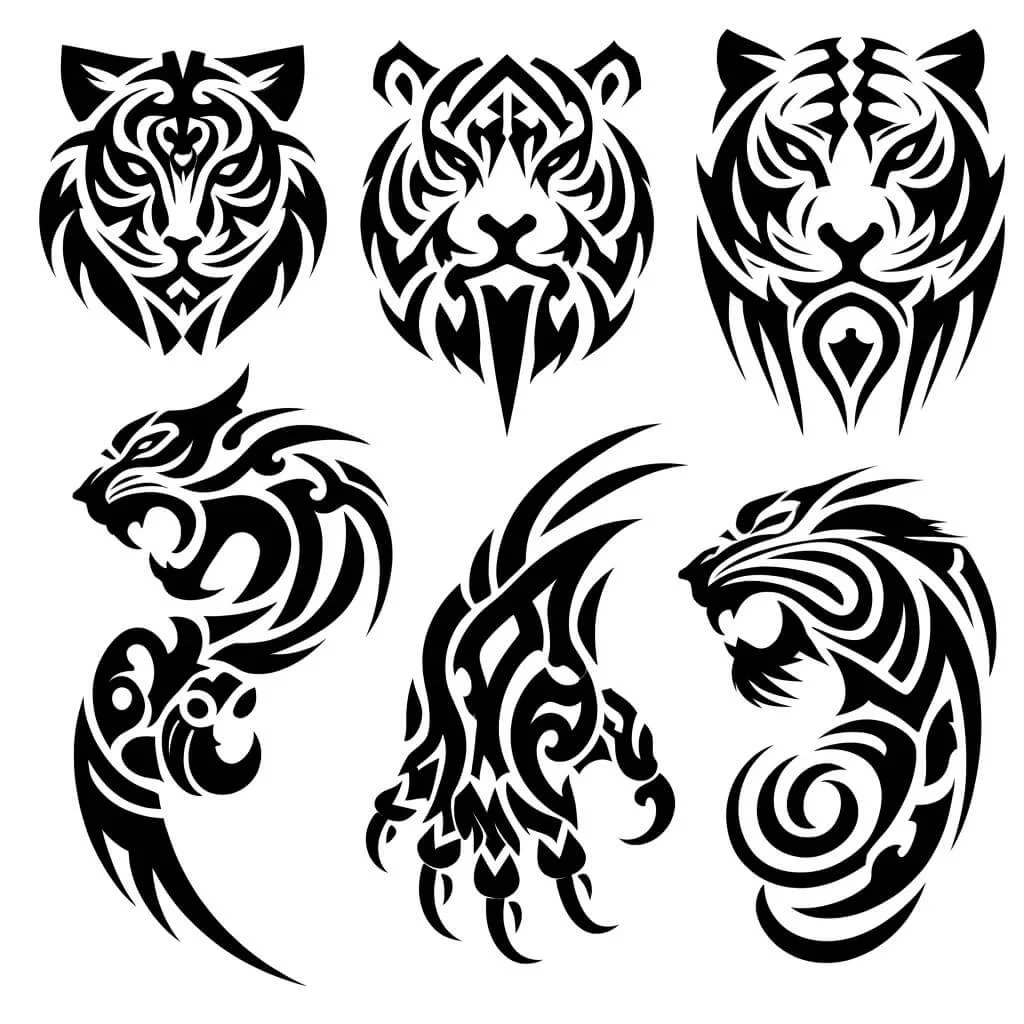 Tiger Tattoo Outline
