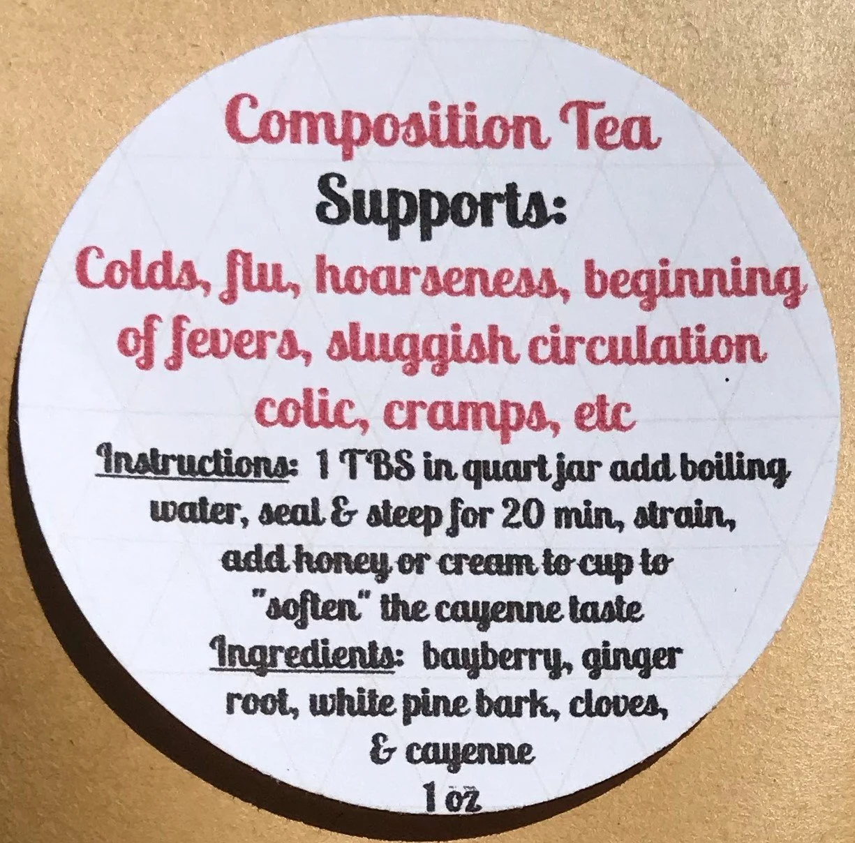 Composition Tea — Cindi's Herbs, LLC