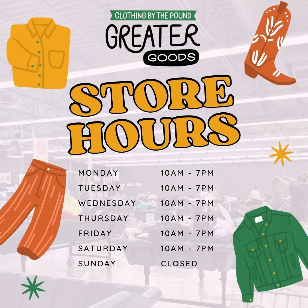 Photos — Greater Goods clothing by the pound