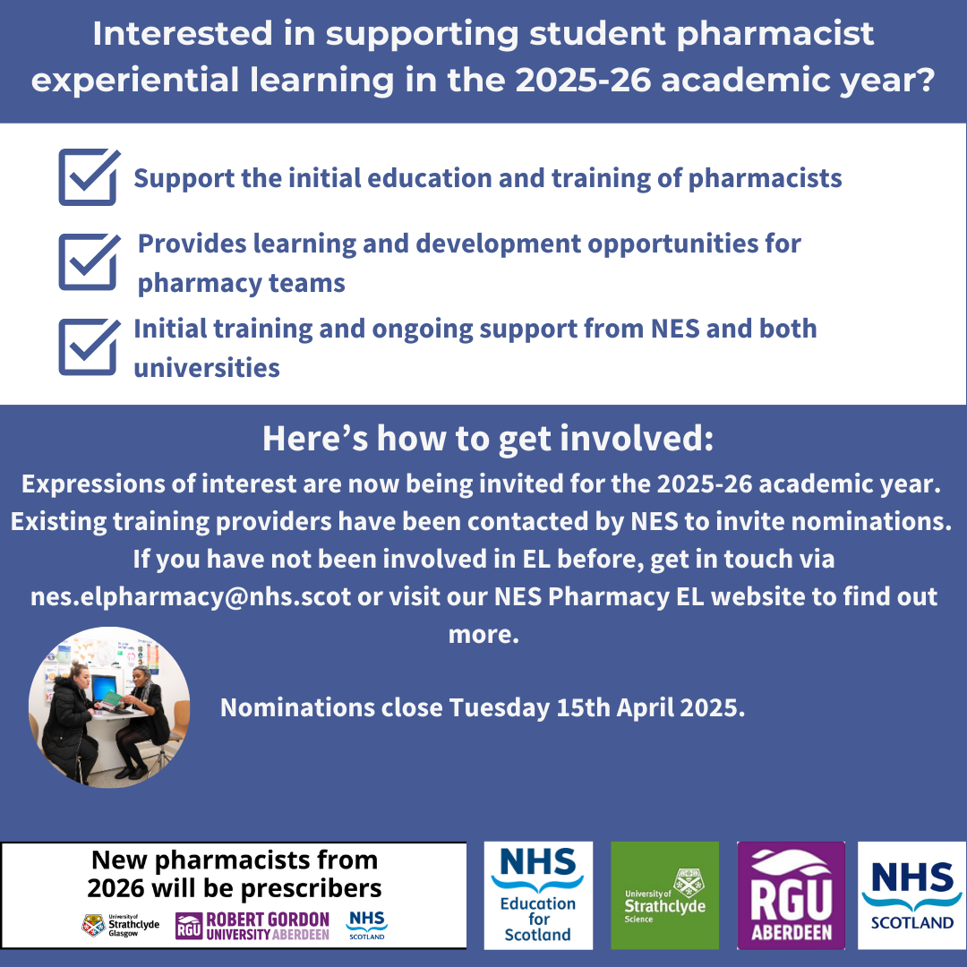 Support Student Pharmacist Experiential Learning in 2025-26 | Community ...