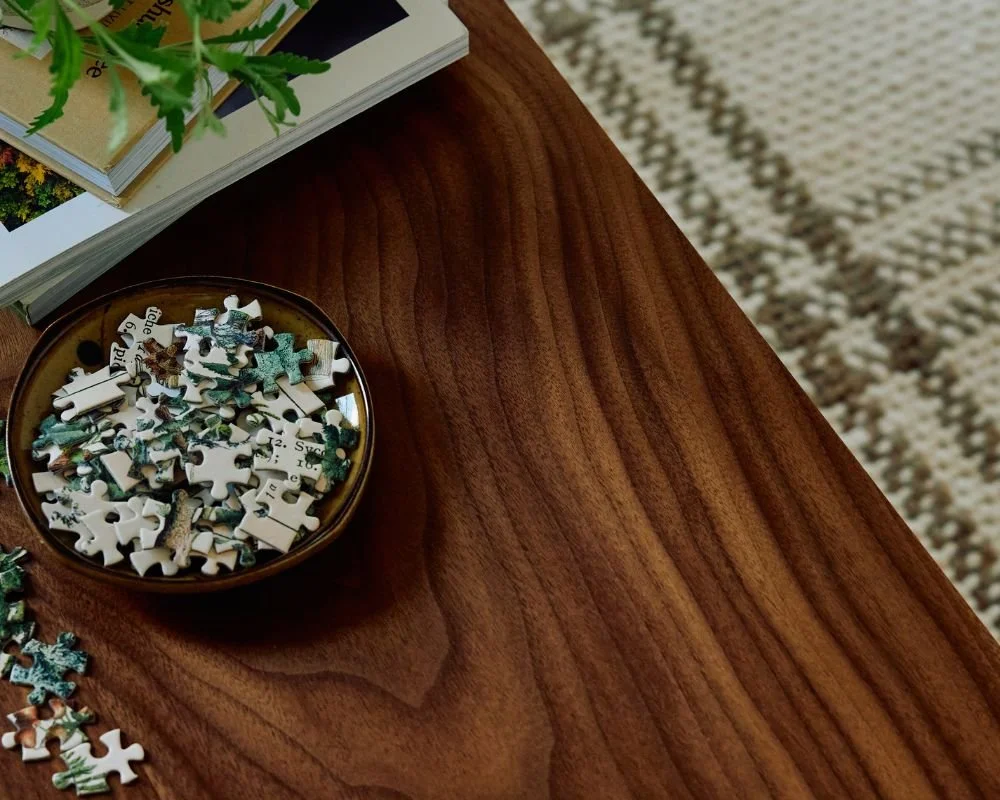 Trumpet Farmhouse Coffee Table — Turkey Tail Design + Woodcraft
