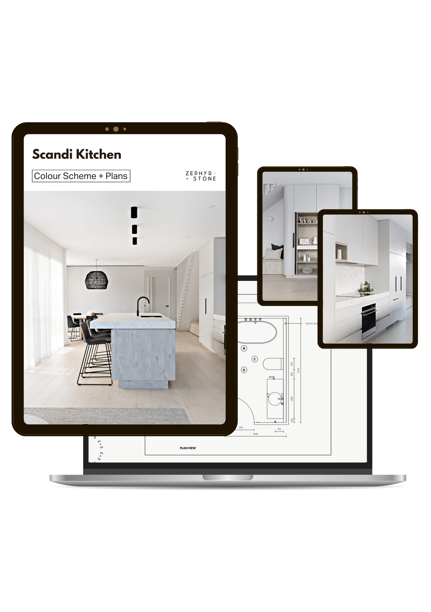 Contemporary Coastal Kitchen Design Plans + Colour Scheme Design Guide ...