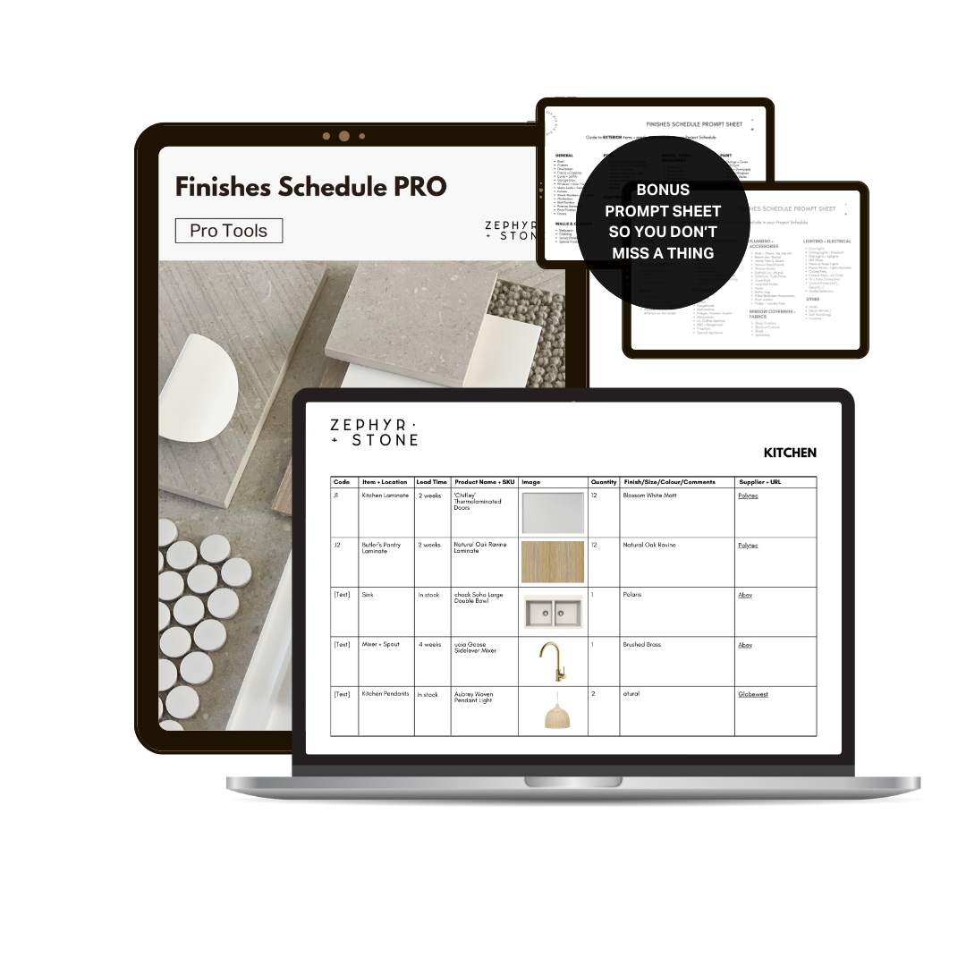 Client Welcome Pack | Interior Design Project Schedule Template ...