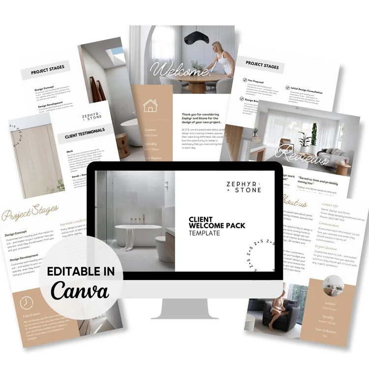 Interior Design Client Brief Template | Fully Customisable | Includes ...