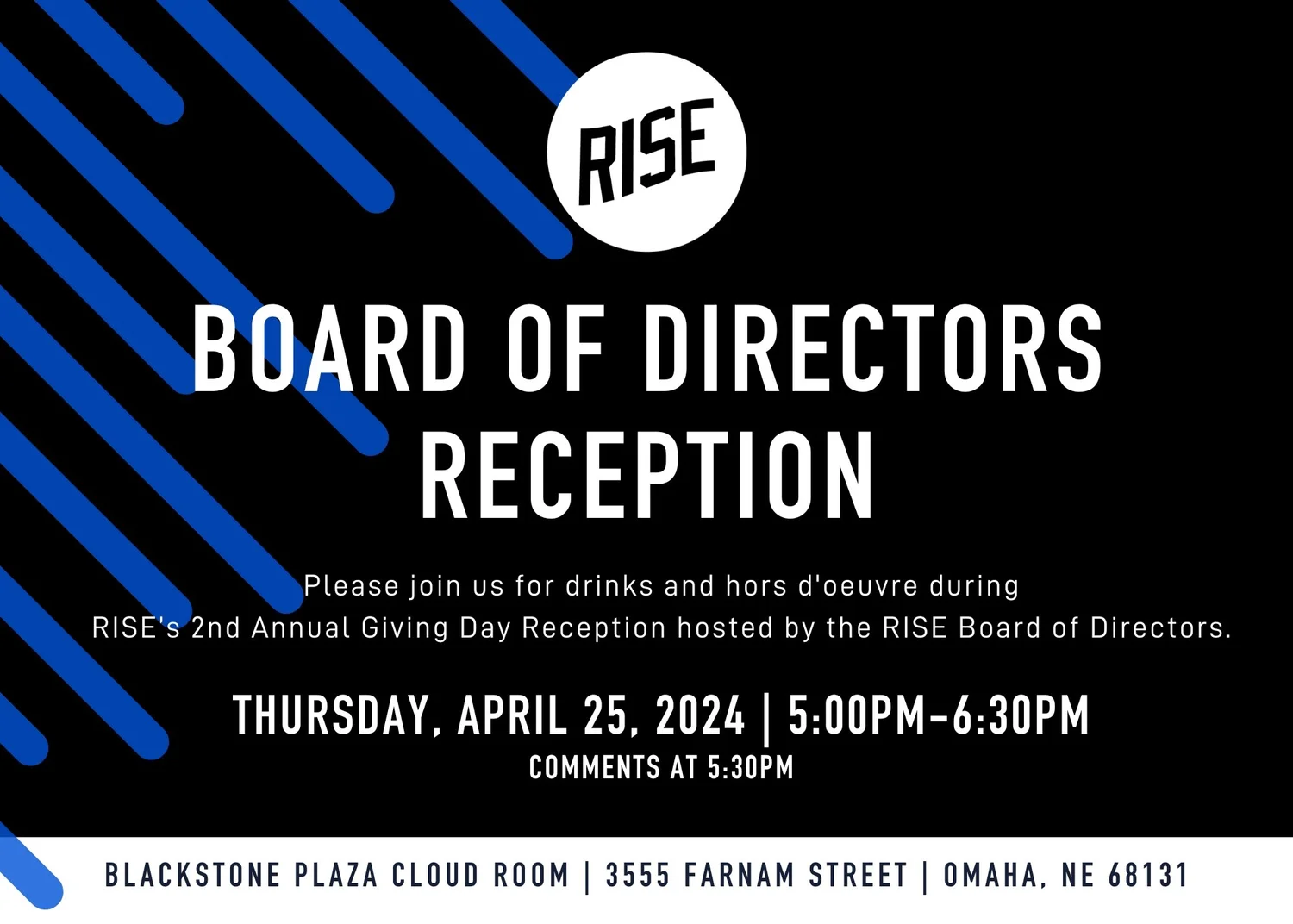 Private Event: RISE Board of Directors Reception | RISE Academy Reentry ...