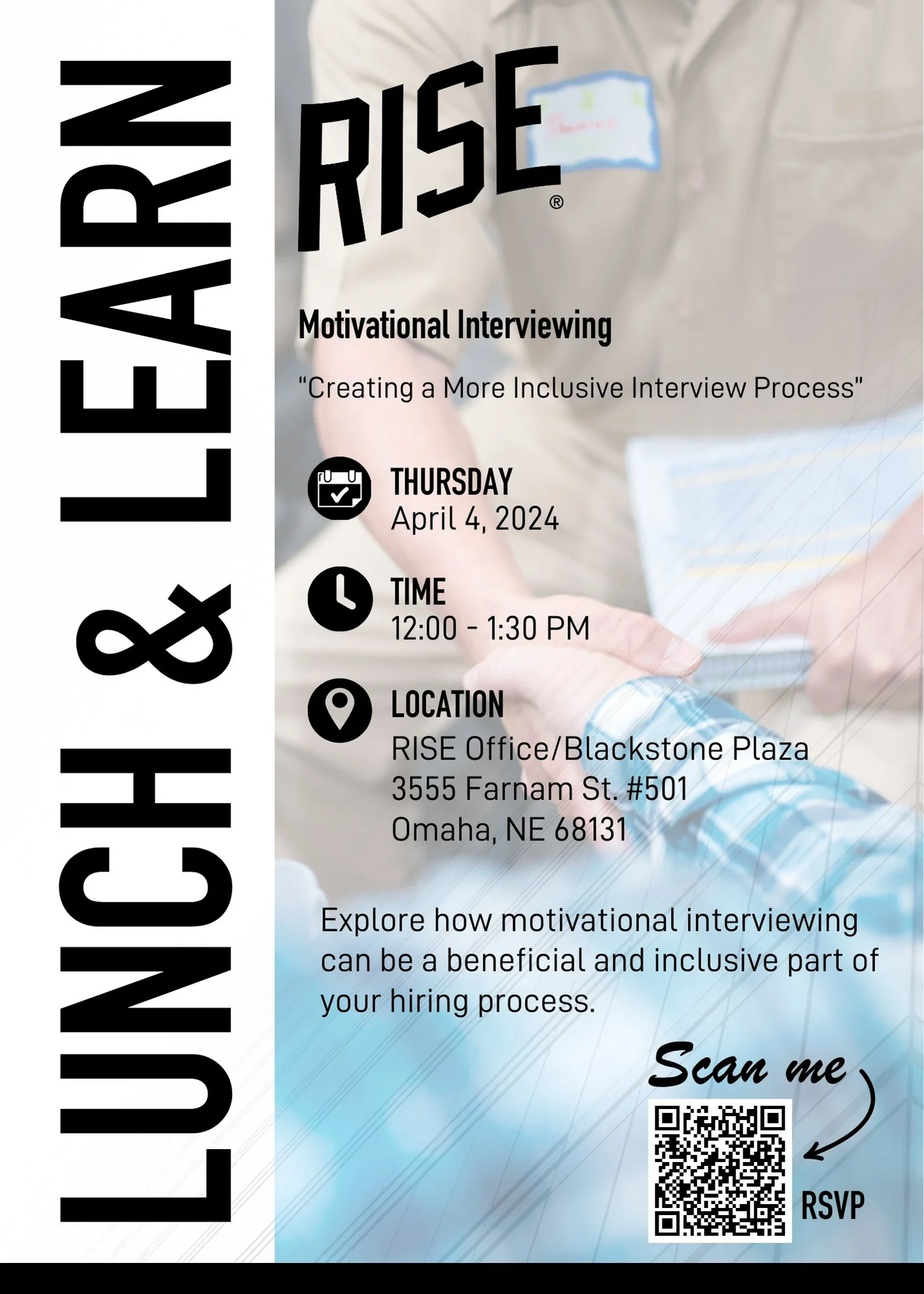 Second Chance Hiring Lunch and Learn — RISE Academy