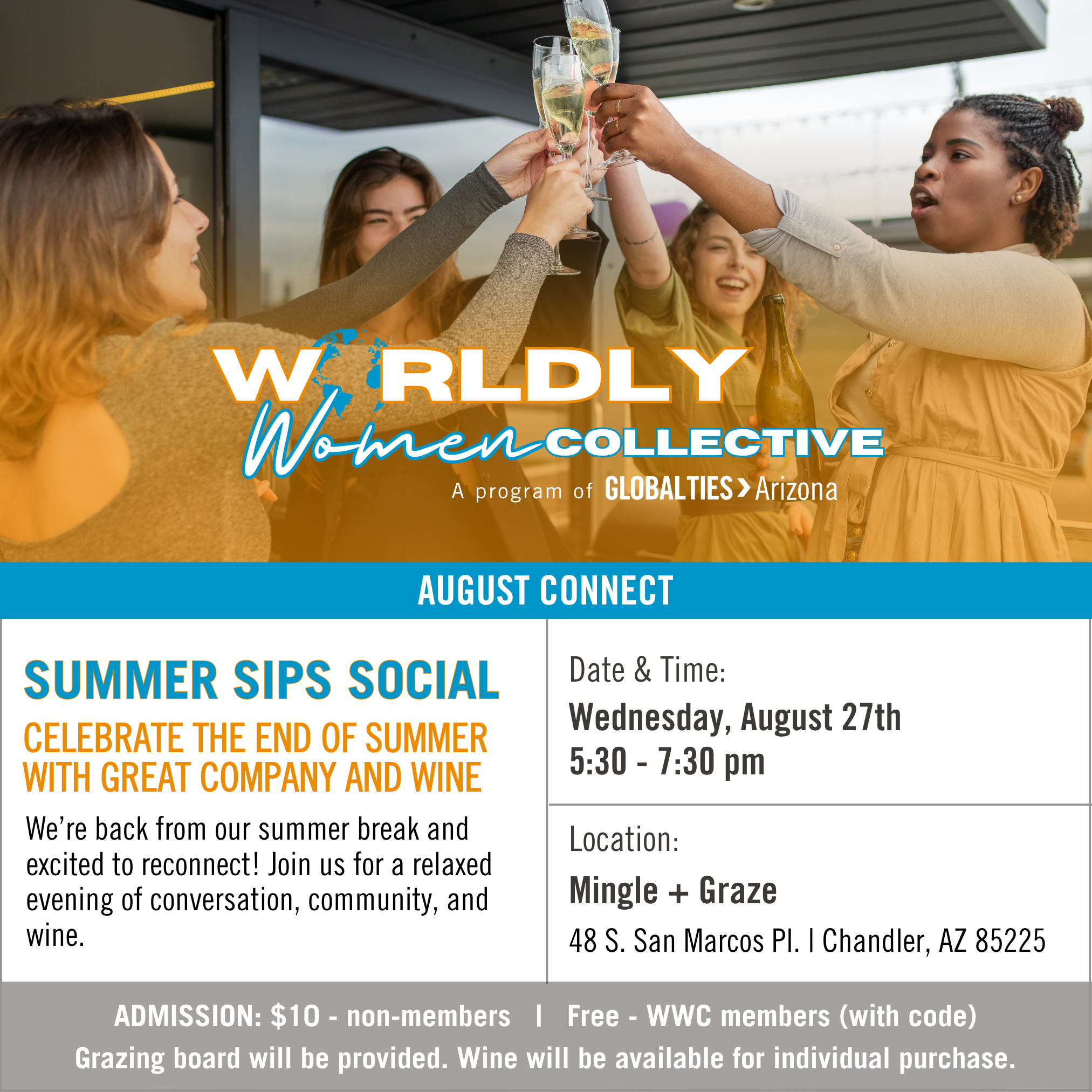 Worldly Women Collective: Summer Sips Social — Global Ties AZ