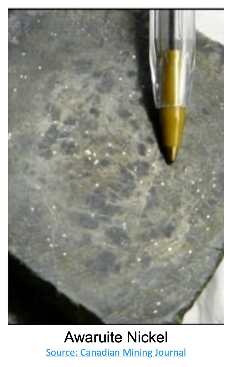 Awaruite Nickel — BC MINING PROPERTIES