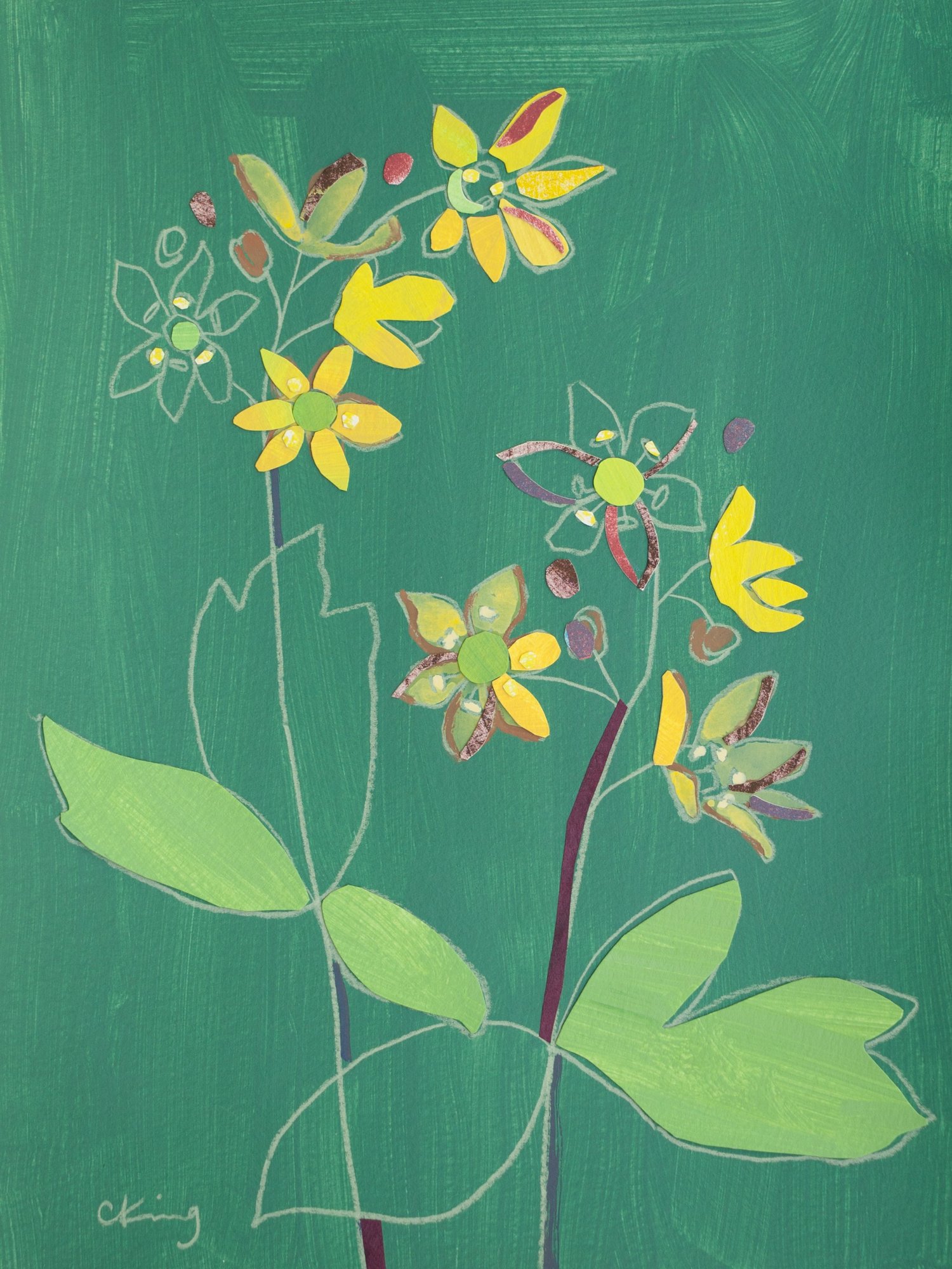 Botanical Collages — Christy M. King Art