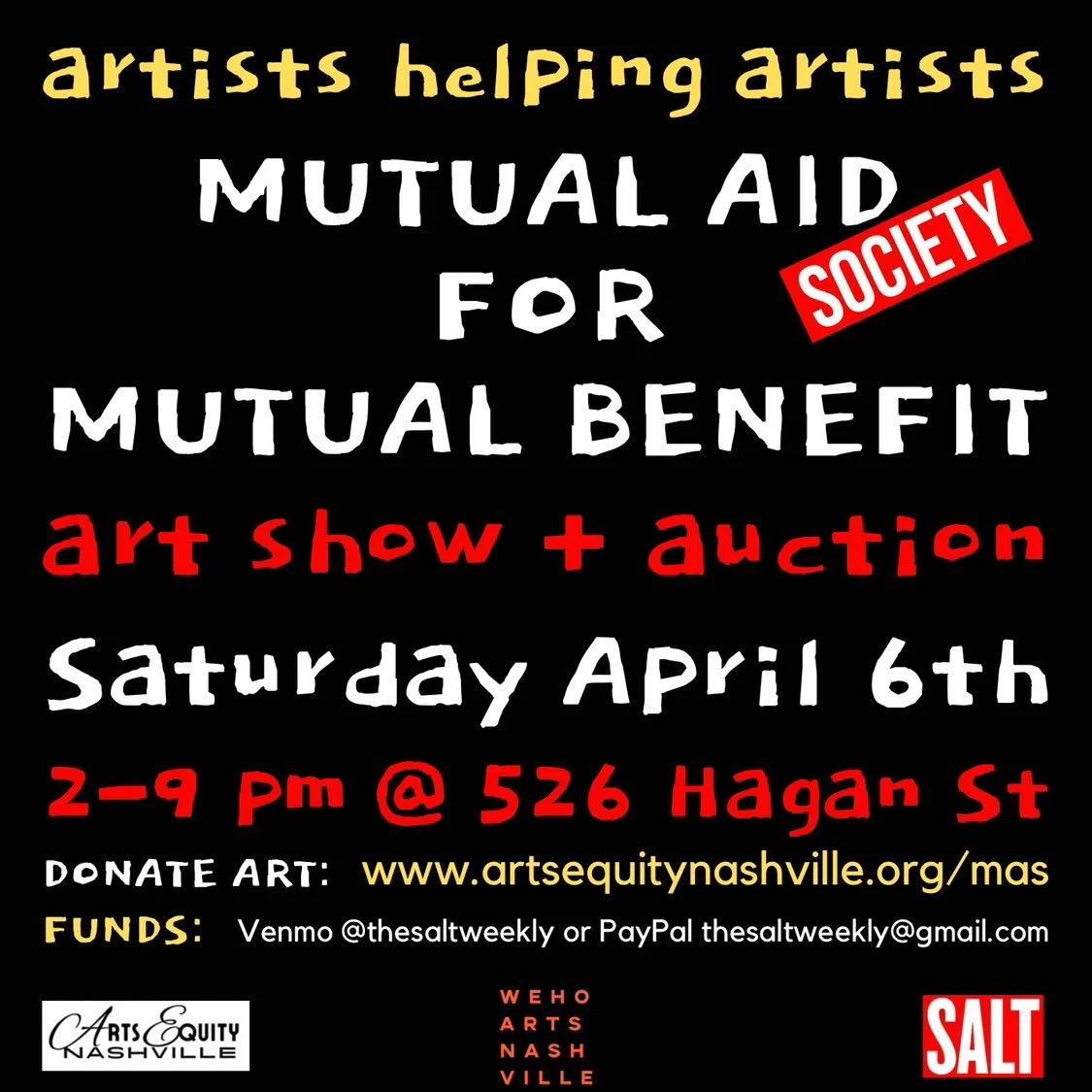Mutual Aid Society — Arts Equity Nashville