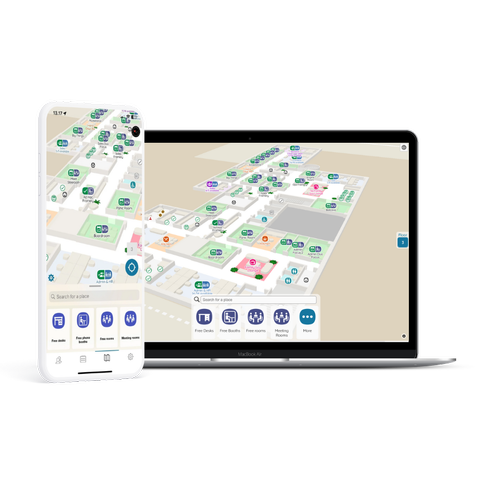 3D office maps and wayfinding for corporate campuses