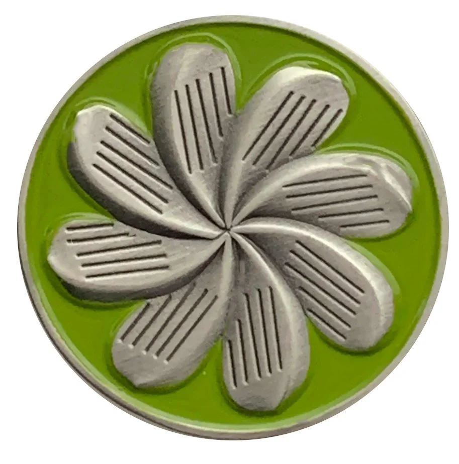 1" Magnetic Ball Marker — Golf Flowers