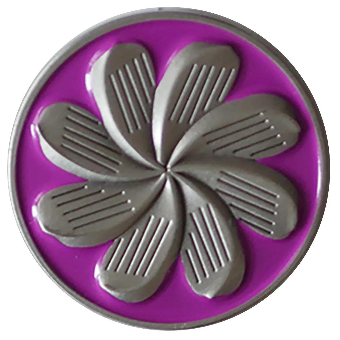 1" Magnetic Ball Marker — Golf Flowers