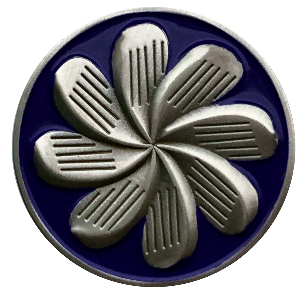 1" Magnetic Ball Marker — Golf Flowers