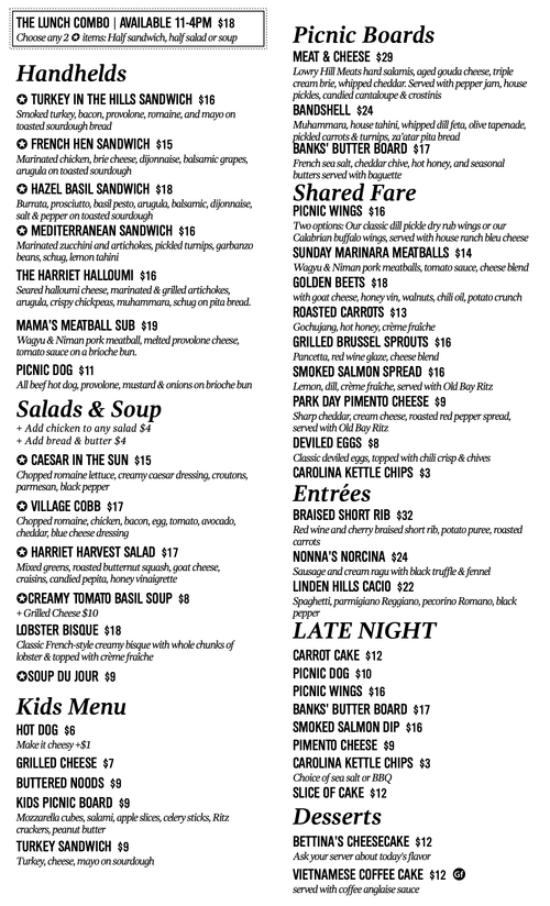 Our Menu — Picnic Linden Hills