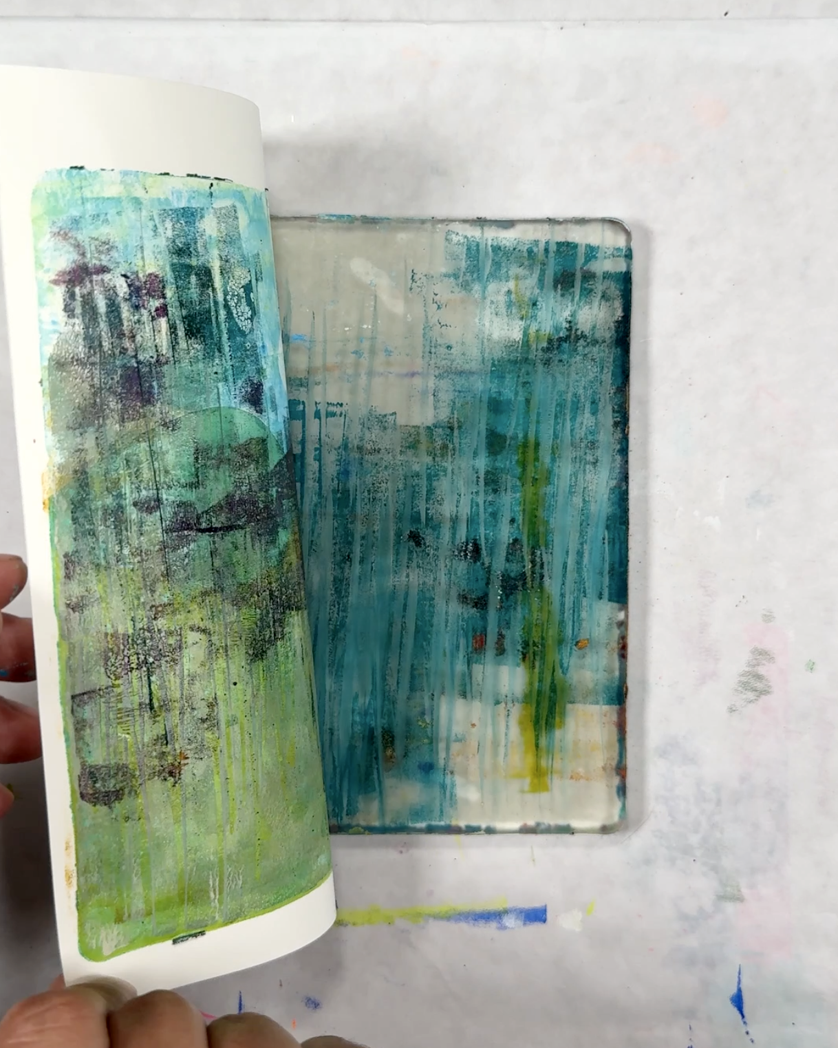 How to Make Abstract Landscapes with a Gel Plate — Drew Steinbrecher Art