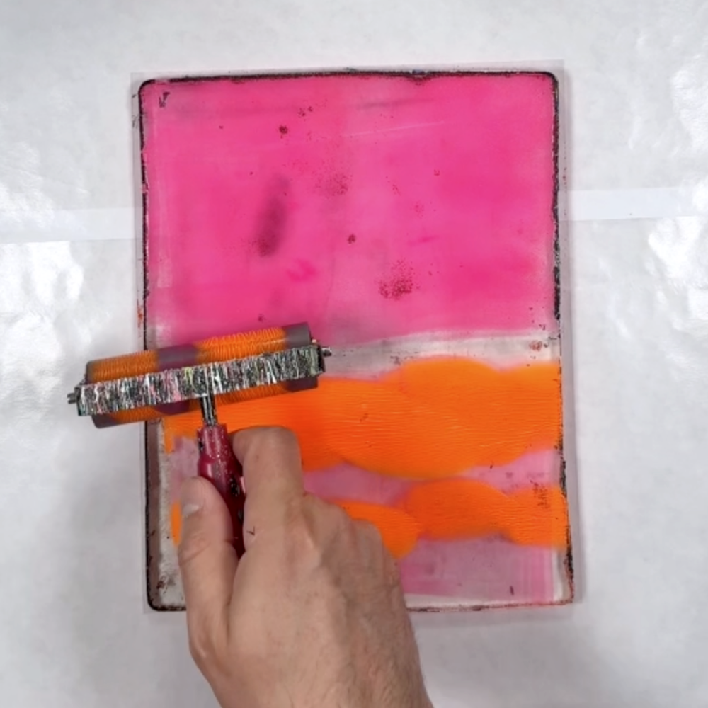 Tutorial: gel plate printing in a vintage book. — Drew Steinbrecher Art