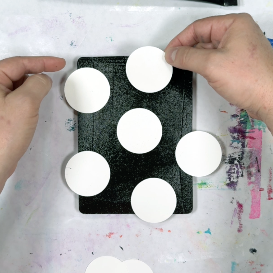 Tutorial: Masking ugly gel plate prints using handmade masks — Drew ...
