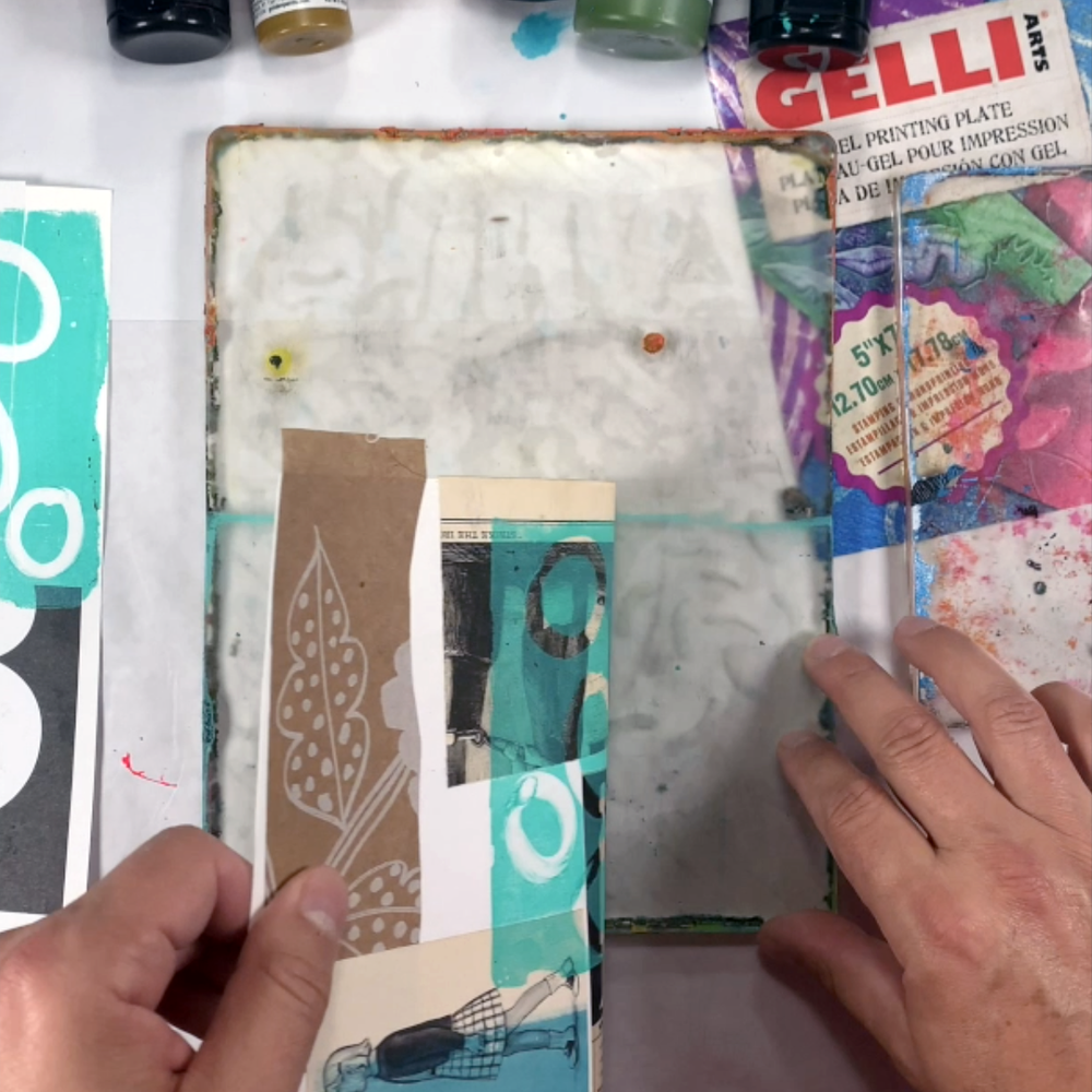 Tutorial: collages on a Gelli plate — Drew Steinbrecher Art