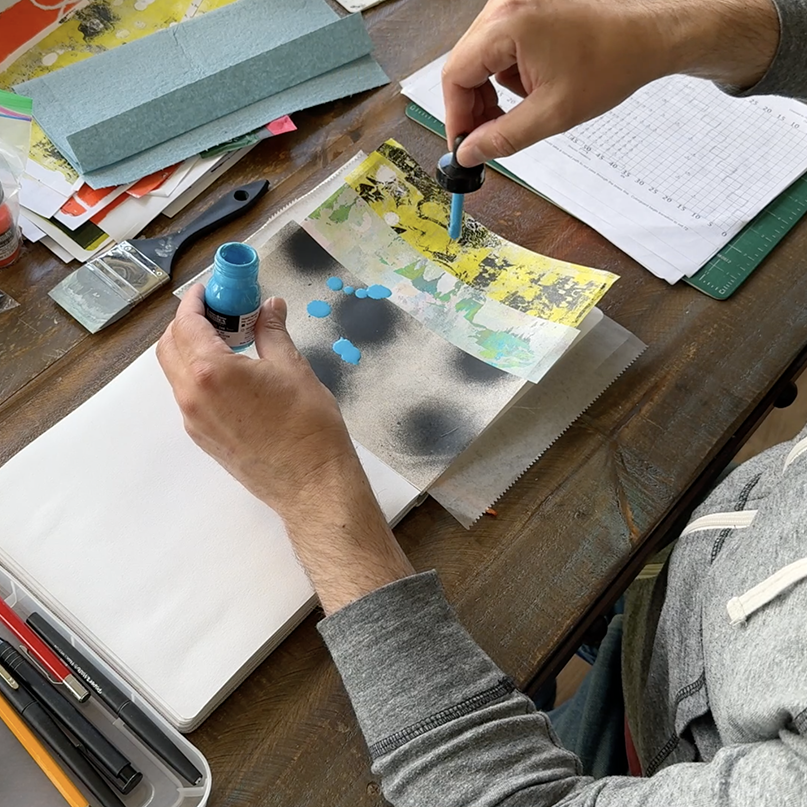 Tutorial: How Drew makes his mixed media collages — Drew Steinbrecher Art